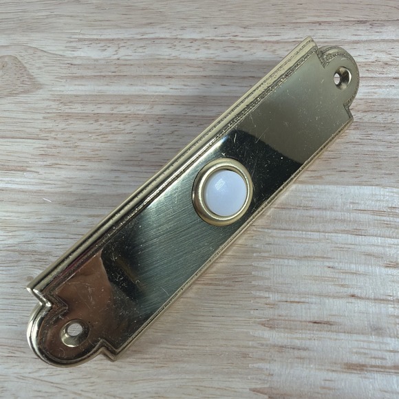 Trine | Accents | Solid Brass Door Bell Gold Tone Lighted Trine Chime ...